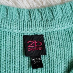 bebe | Sweaters | Bebe Long Sleeve Eyelet Sweater | Poshmark